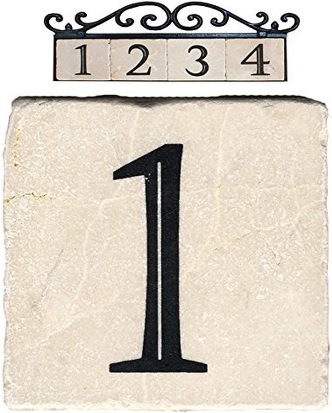 Amazon.com: House Numbers Hand-painted Italian Ceramic Numbers Tiles ...