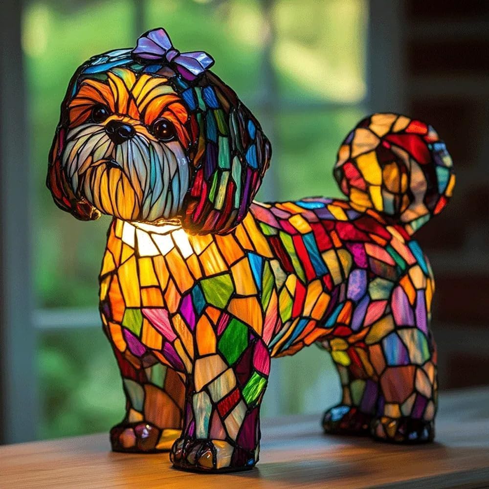 GRFFZX Boxer Dog Lamps Corgi Lamps Pug Lam p Shih Tzu Lam ps Schnauzer ...
