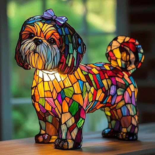 GRFFZX Boxer Dog L a m p Corgi Lamp Pug Lamps Shih Tzu La mp Schnauzer ...