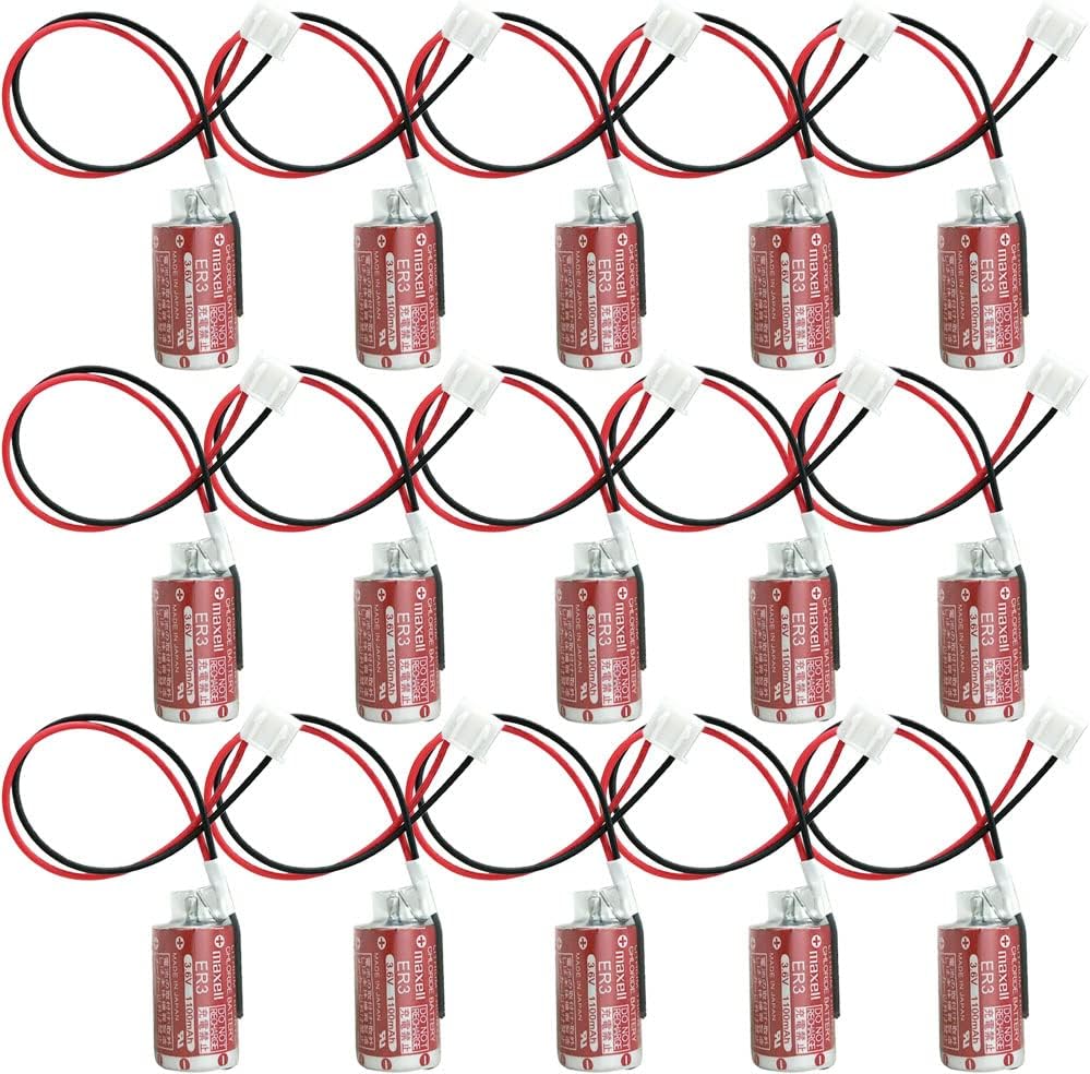 Amazon.com: NOOKK (15-Pack) 1100mAh Li-ion PLC Lithium Battery ...