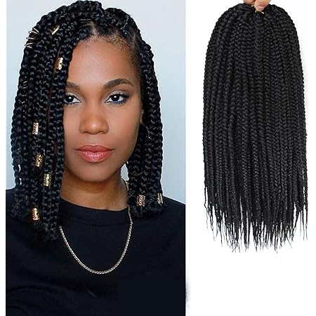 Amazon.com : Crochet Box Braids 10 Inch 8 Packs Short Bobo Goddess Box ...