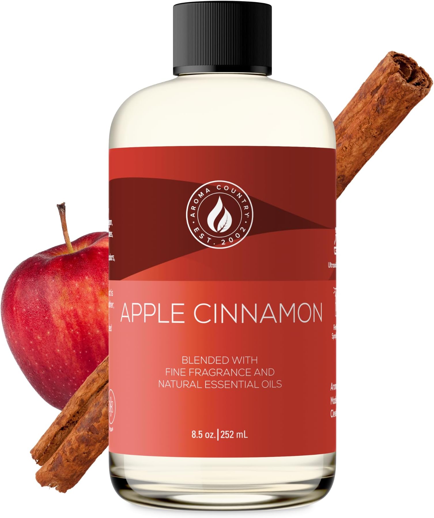 Amazon.com: Aroma Country Apple Cinnamon Diffuser Oil - Luxury ...