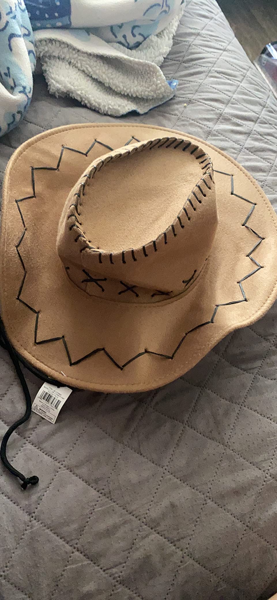 Amazon.com: The Dreidel Company Microsuede Cowboy Hat, Western Cowboy ...