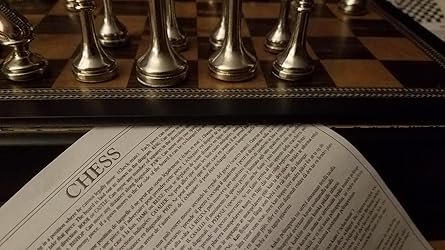 Amazon.com: Grace Chess Inlaid Wood Board Game Set with Metal Pieces ...