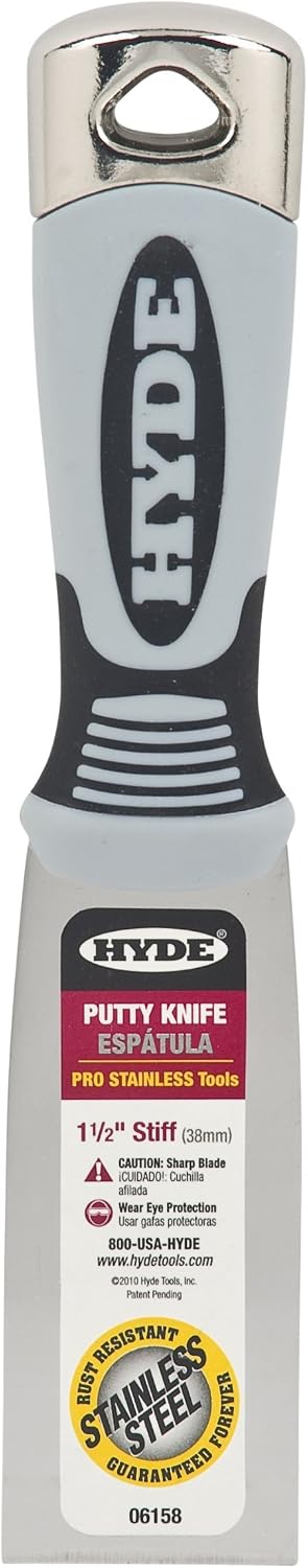 Hyde Mfg. 06158 Max Grip Pro Scraper-1-1/2" PRO STIFF KNIFE : Amazon.co ...