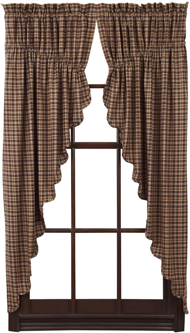 Amazon.com: VHC Brands Connell Prairie Panel Pair (2 Pcs.) Rustic ...