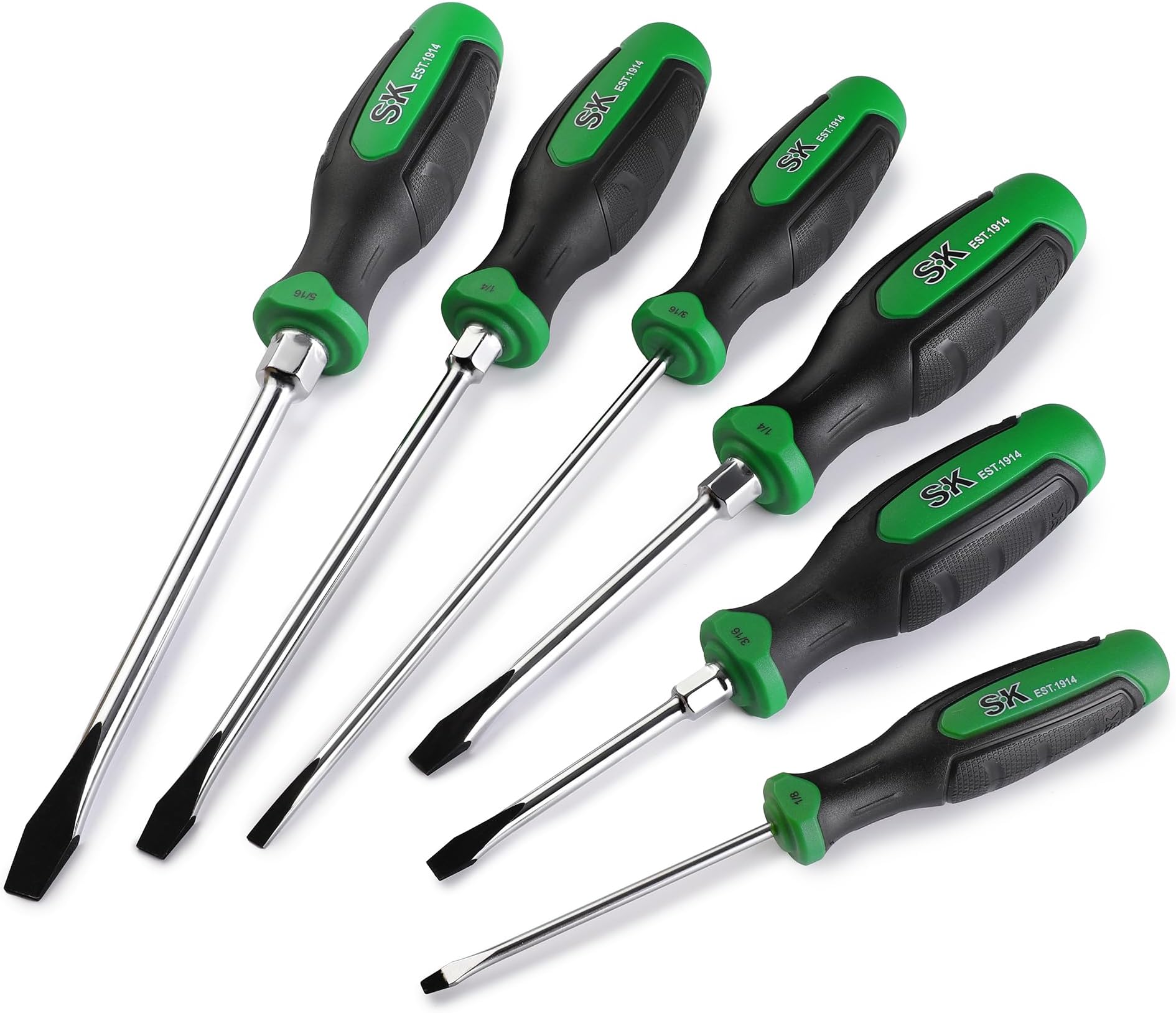 SK Tools USA 4 Piece, Cushion Grip Stubby Combination Screwdriver Set ...