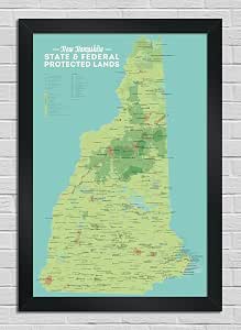 Amazon.com: Best Maps Ever New Hampshire State Parks & Federal Land ...