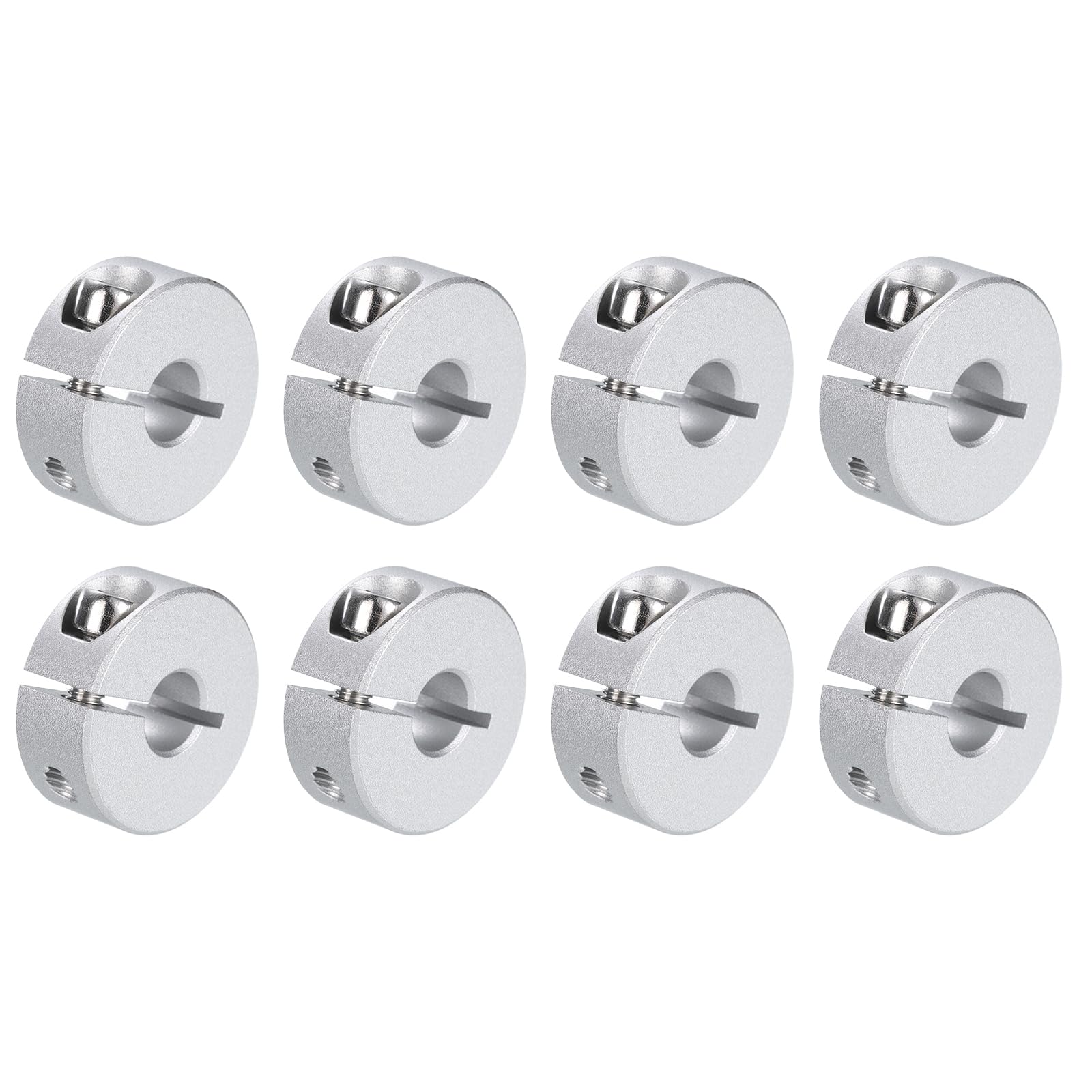 Aluminum Stop Collar Uxcell 10pcs Single Split Clamp-On Shaft Collar ...