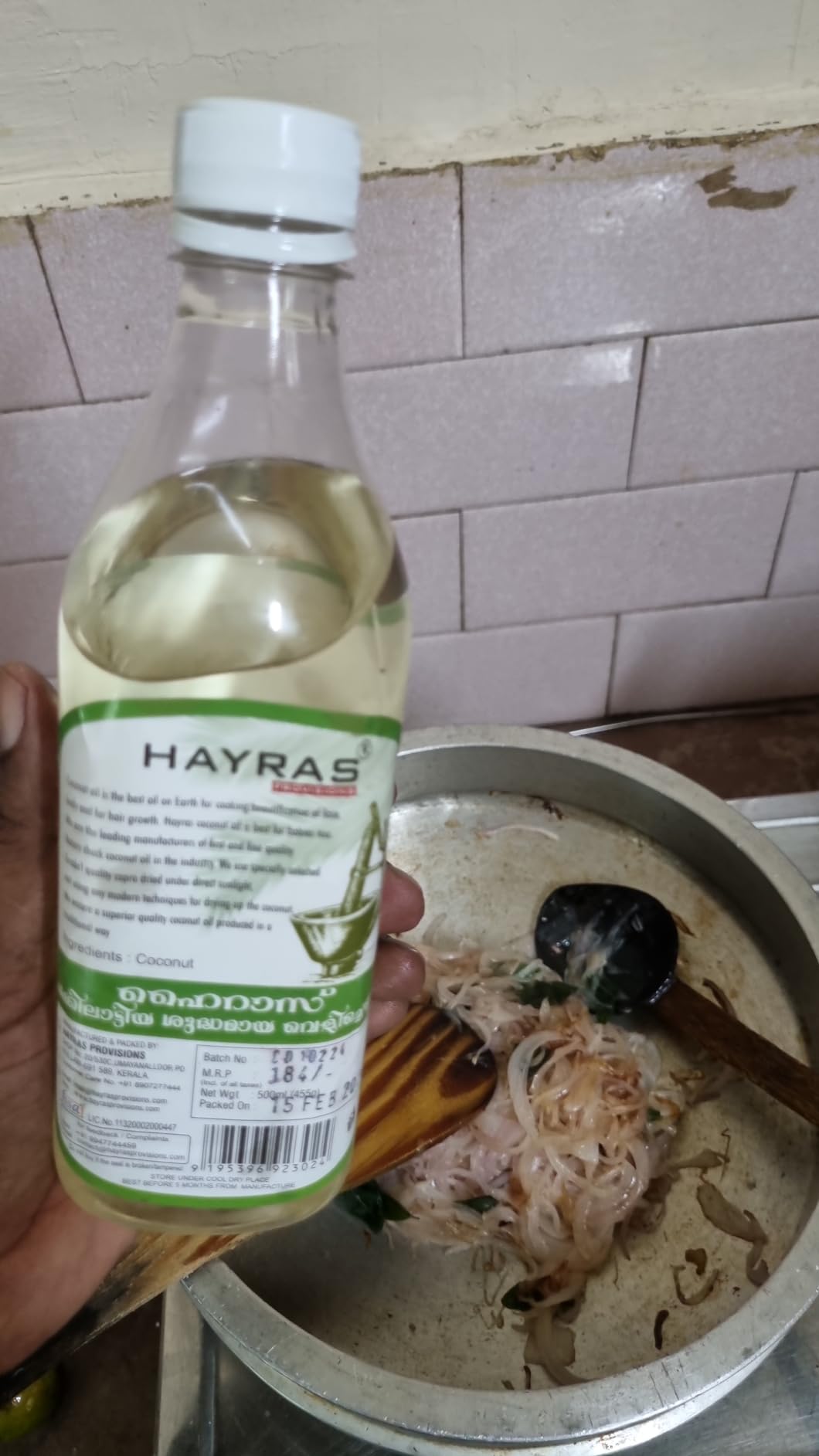 Hayras 100% Pure & Natural Coconut Oil 500 Ml : Amazon.in: Grocery ...