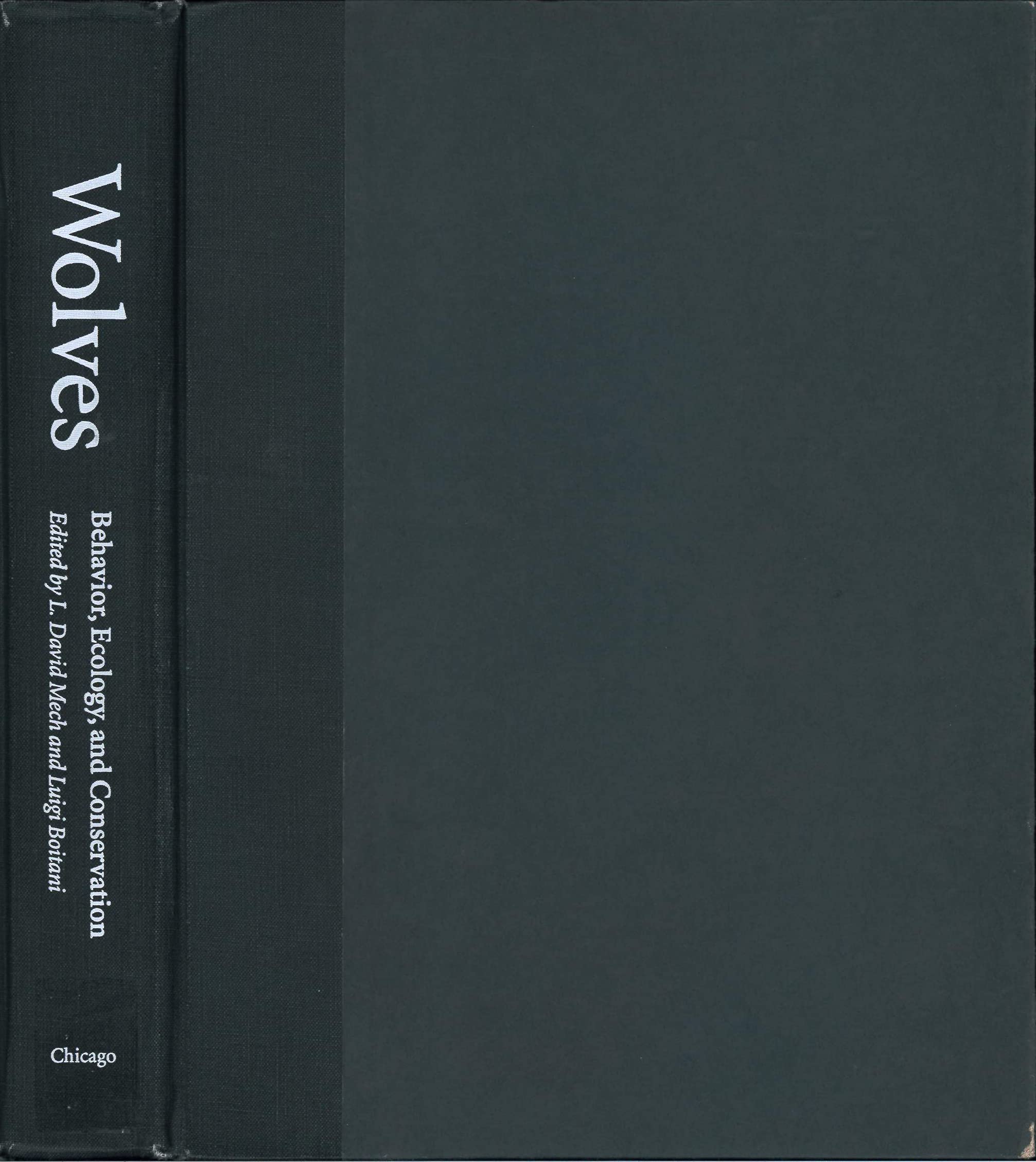Wolves: Behavior, Ecology, and Conservation: Mech, L. David, Boitani ...