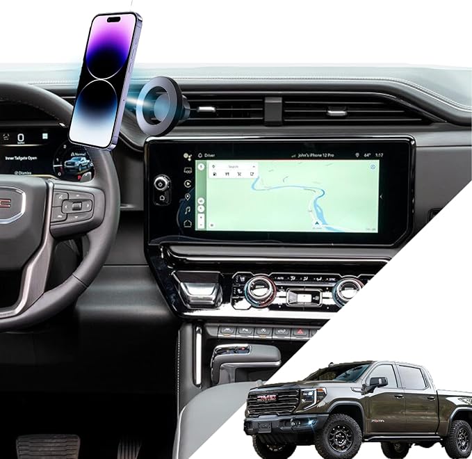 Amazon.com: oricarmes GMC Sierra Phone Mount Sierra Phone Holder ...