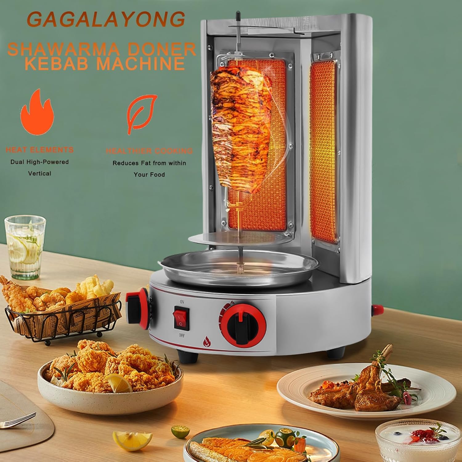 Doner Kebab Machine, Electric Vertical Broiler Philippines | Ubuy