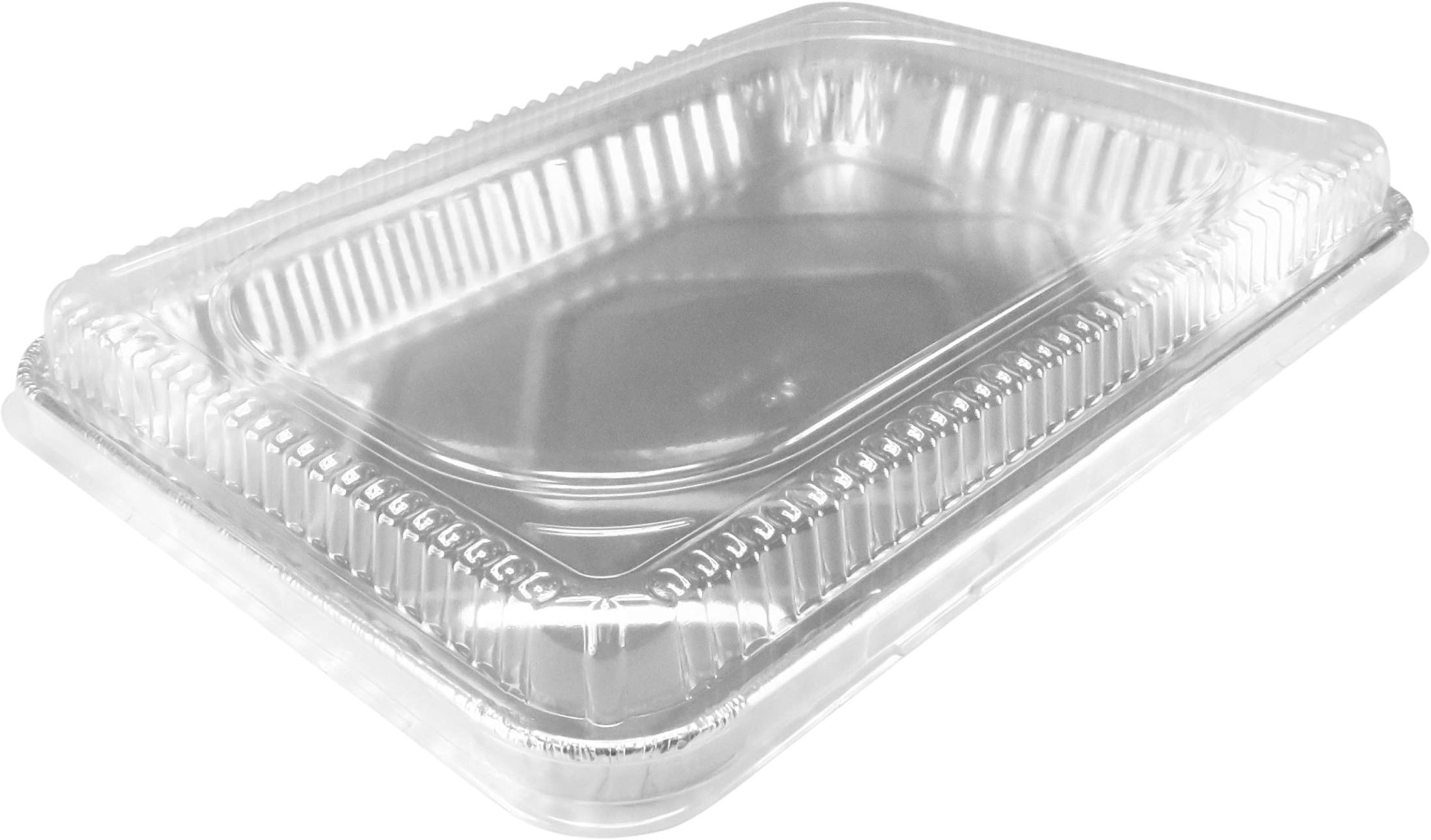 Amazon.com: KitchenDance Disposable Silver 13" x 9" x 2" Aluminum Cake ...