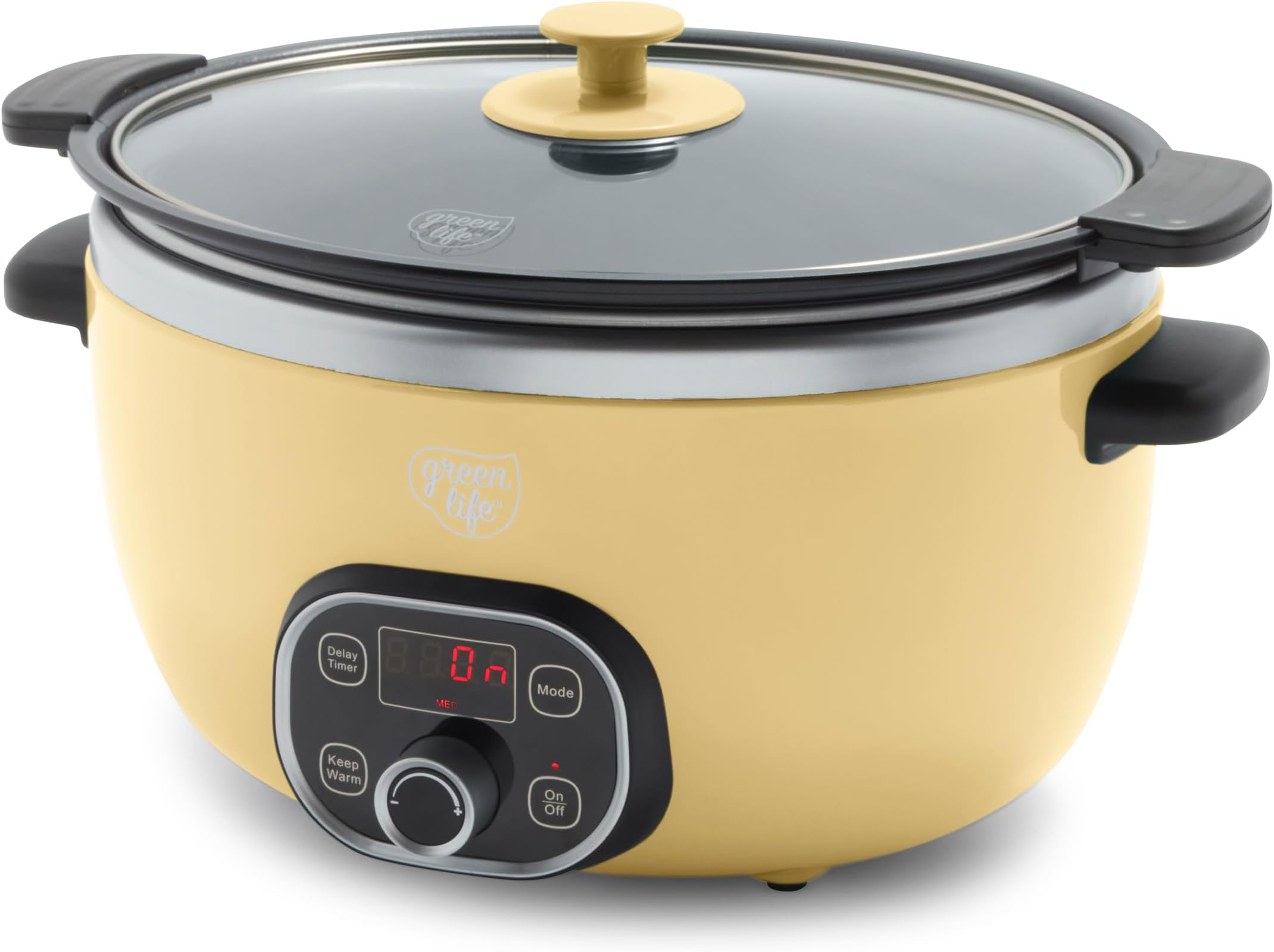 Amazon.com: GreenLife 6 Quart Ceramic Slow Cooker, PFAS-Free ...