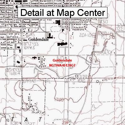 Amazon.com: USGS Topographic Quadrangle Map - Goldendale, Washington ...