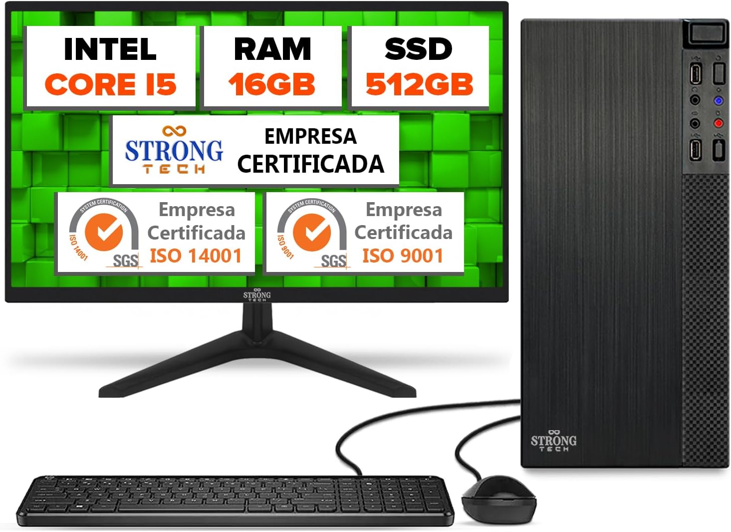 Computador Completo Intel Core i5 16GB SSD 512GB Monitor 19" 4 Núcleos ...