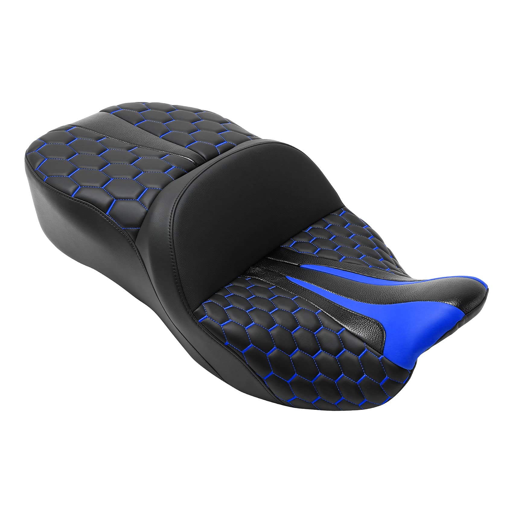 Amazon.com: SLMOTO Motorcycle Passenger Seat - Bagger Comb Strapped 2 ...