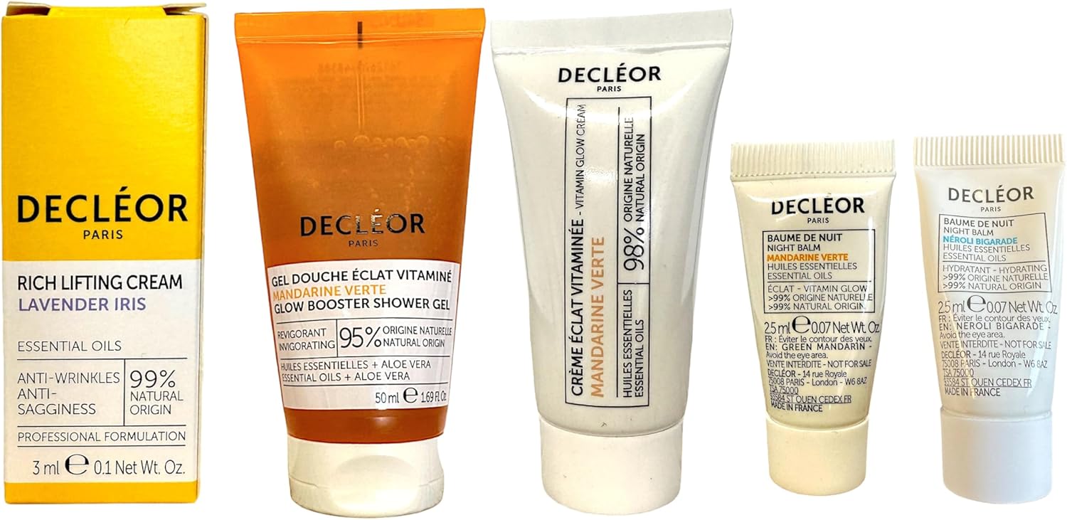 DECLEOR Discovery Pack 5 products: Shower Gel | Radiance Face Cream ...