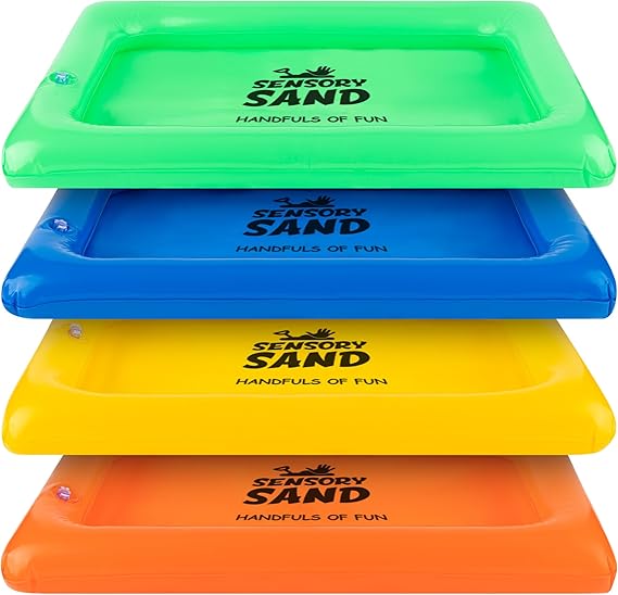Amazon.com: Sensory Sand Inflatable Sand Trays Small Size Holds 2 ...
