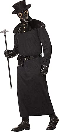 Amazon.com: Spirit Halloween Adult Black Death Doctor Costume | Plague ...