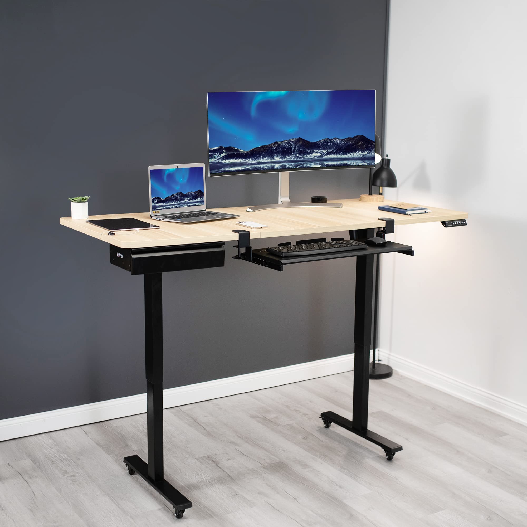 VIVO Universal 71 x 36 inch Table Top for Standard and Sit to Stand ...