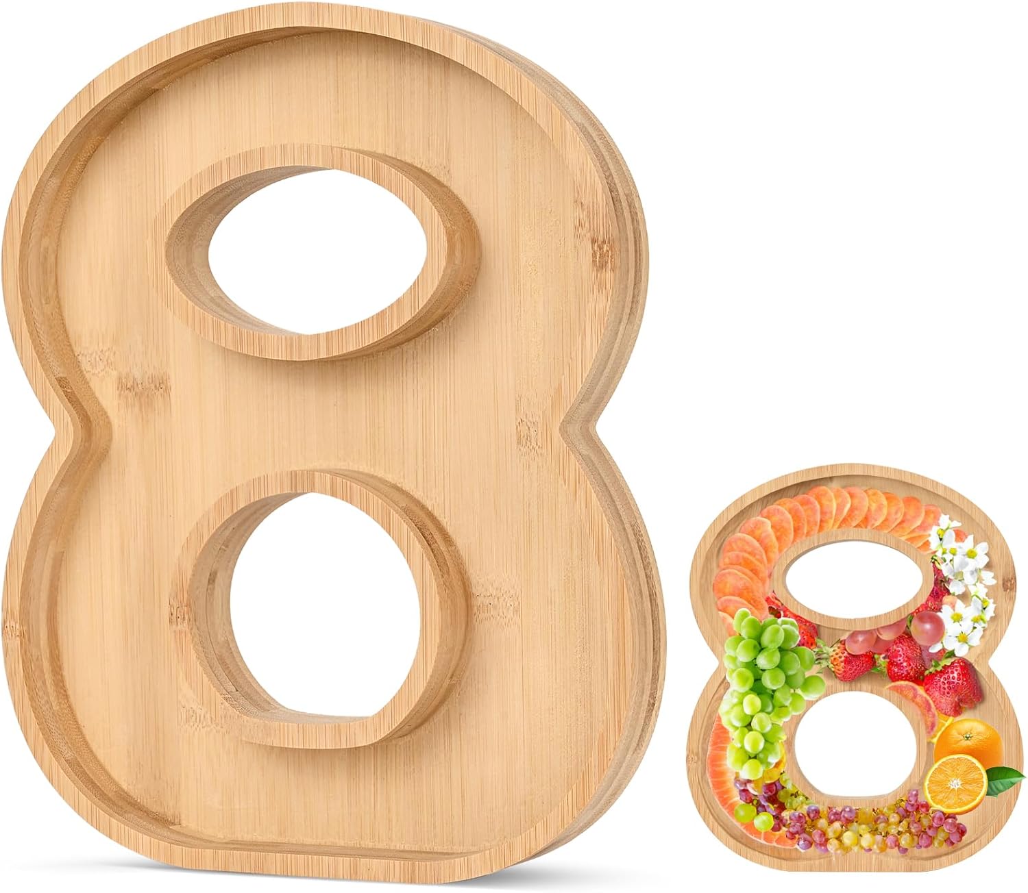 Amazon.com: CARDOBIR 11.8" Bamboo Wood number box,Fillable Numbers For ...