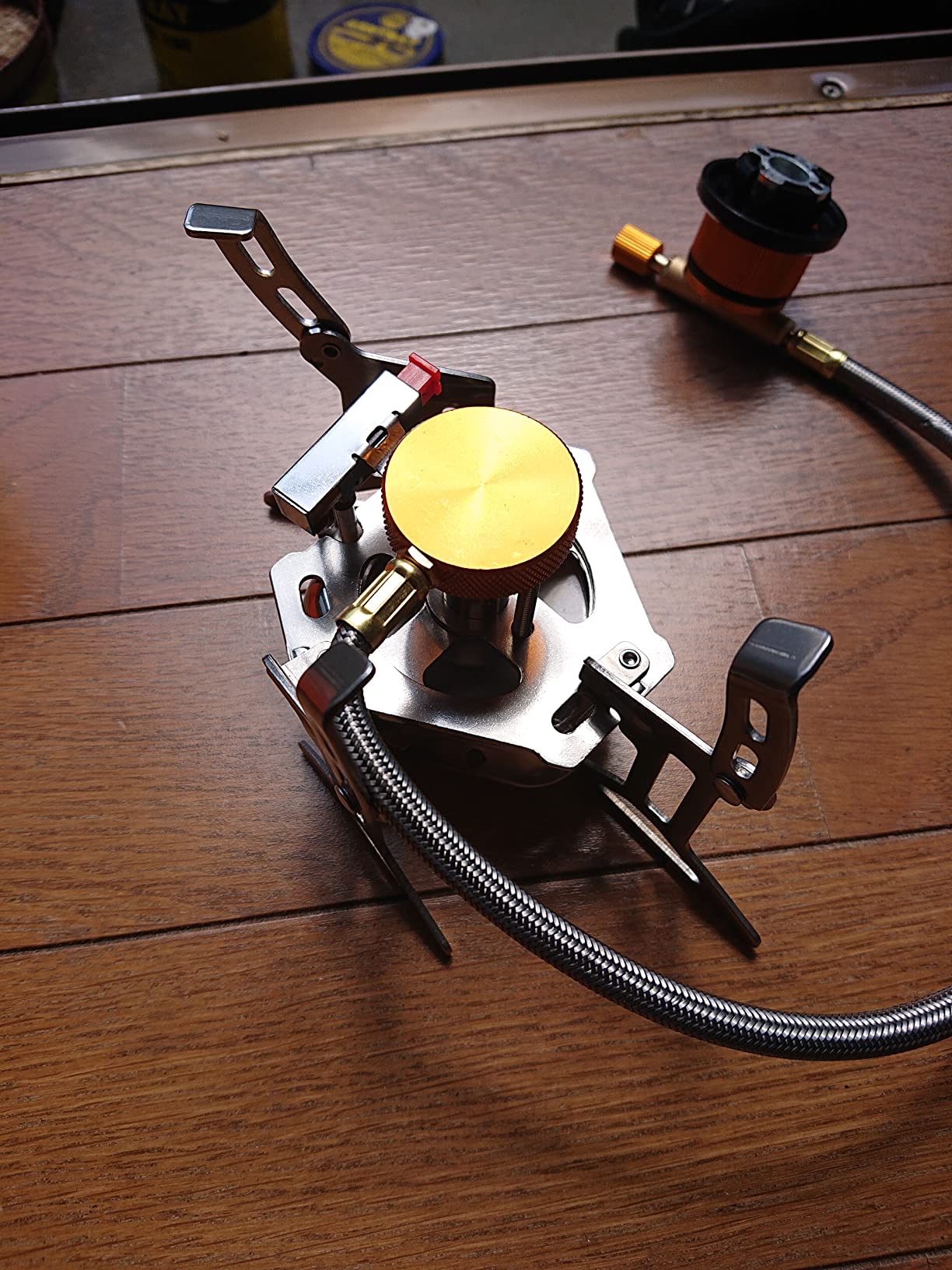 Amazon | シングルバーナー コンパクトバーナー 五徳 アウトドア キャンプ コンロ ングルバーナー CB缶/OD缶対応 登山用 折りたたみ式 4200W 強力火力 防風 小型 軽量 ...