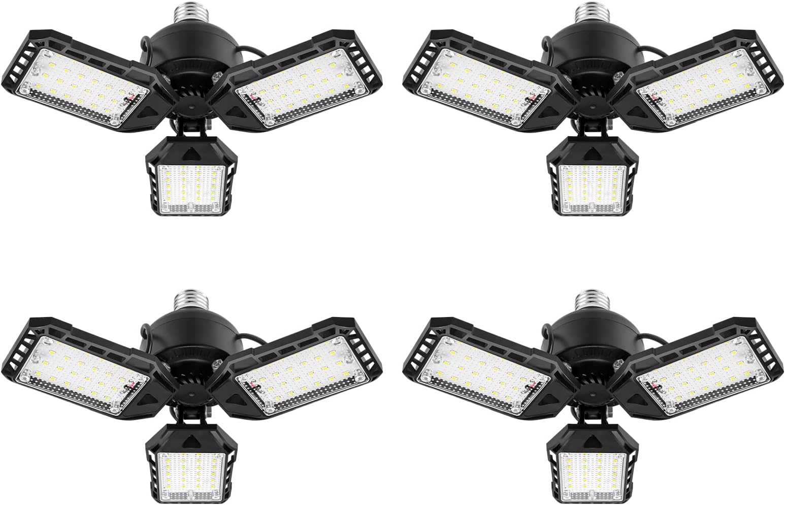 Aoretic LED Garage Lights Bulb 4 Pack -80W, 8000LM 6500K Led Shop Light ...