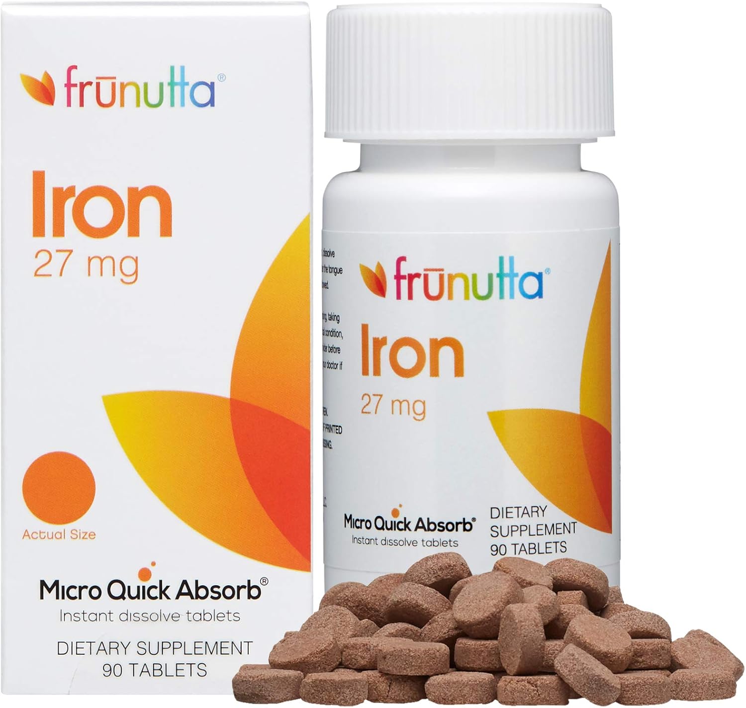 Amazon.com: Frunutta Iron Under The Tongue Instant Dissolve Tablets ...