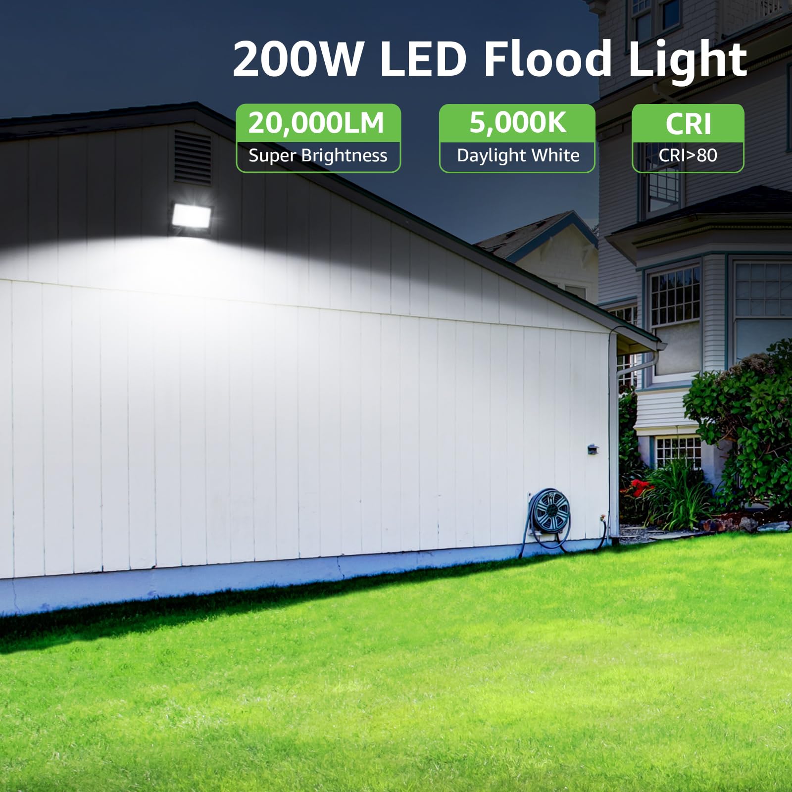 Snapklik.com : Lepro 200W Outdoor LED Flood Lights, 5000K 10,000 Lumens ...