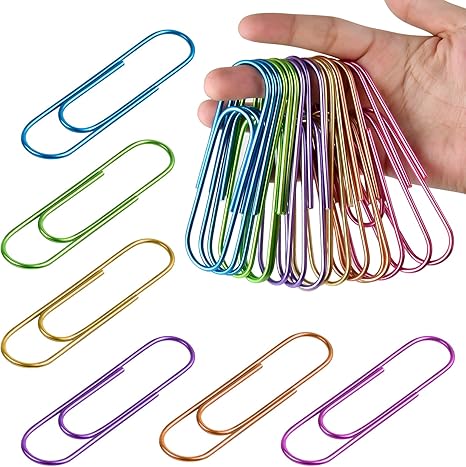 Amazon.com : Lainballow 60 Pcs Large Paper Clips, 4 Inch Jumbo Paper ...