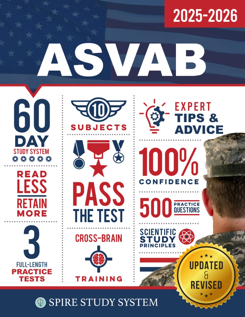 ASVAB Study Guide: Spire Study System & ASVAB Test Prep Guide with ...
