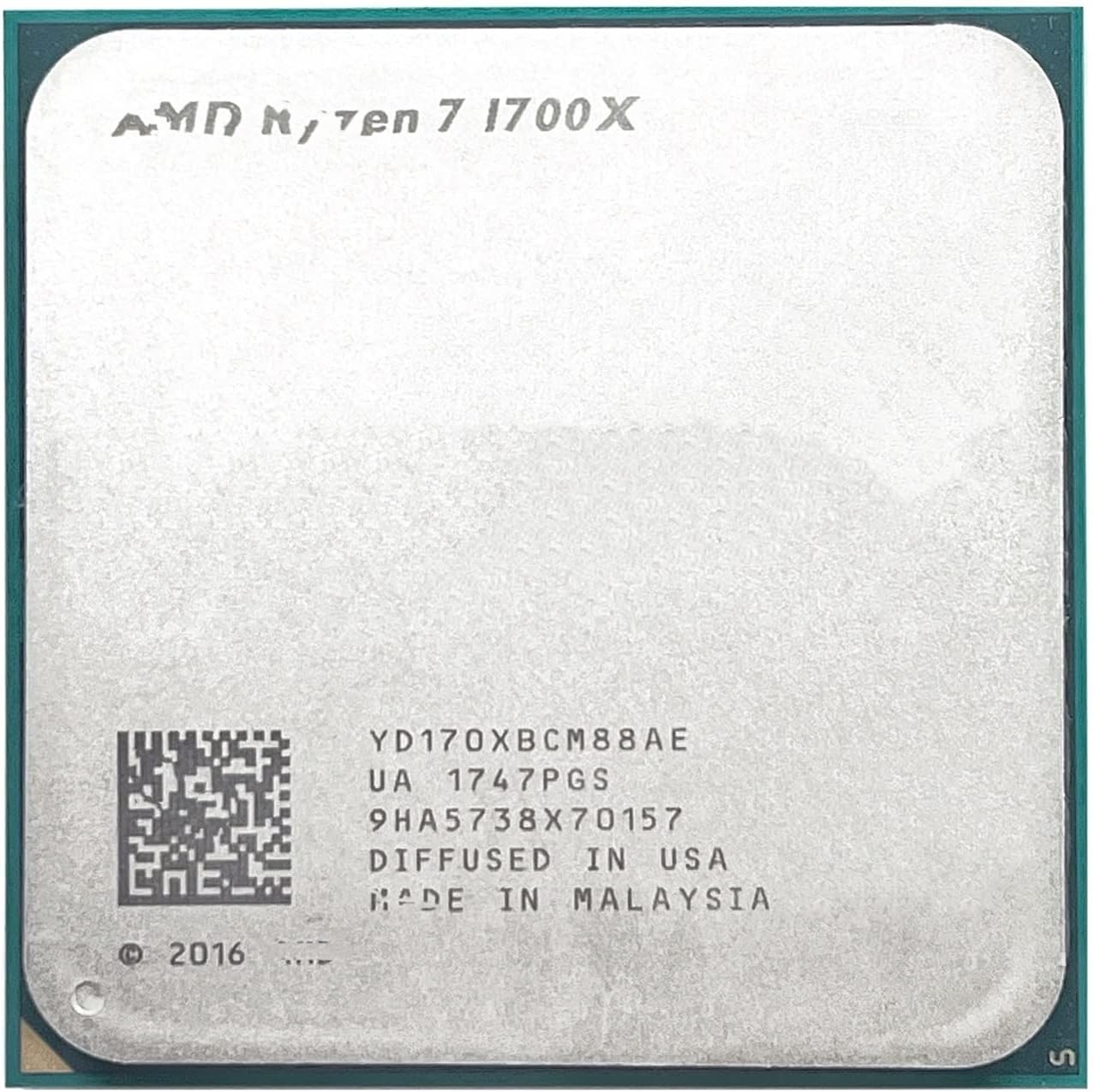 CPU 1700X R7 1700X 3.4 GHz Eight-Core CPU Processor YD170XBCM88AE ...