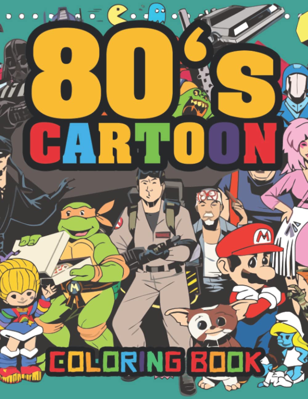 80s Cartoon Coloring Book 80s Cartoons Colouring Books Featuring 50 ...