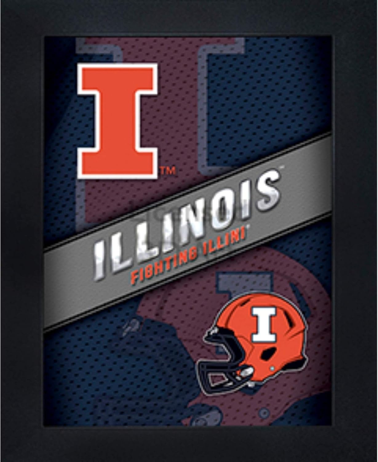 Amazon.com: Illinois Fighting Illini 3D Poster Wall Art Decor Framed ...