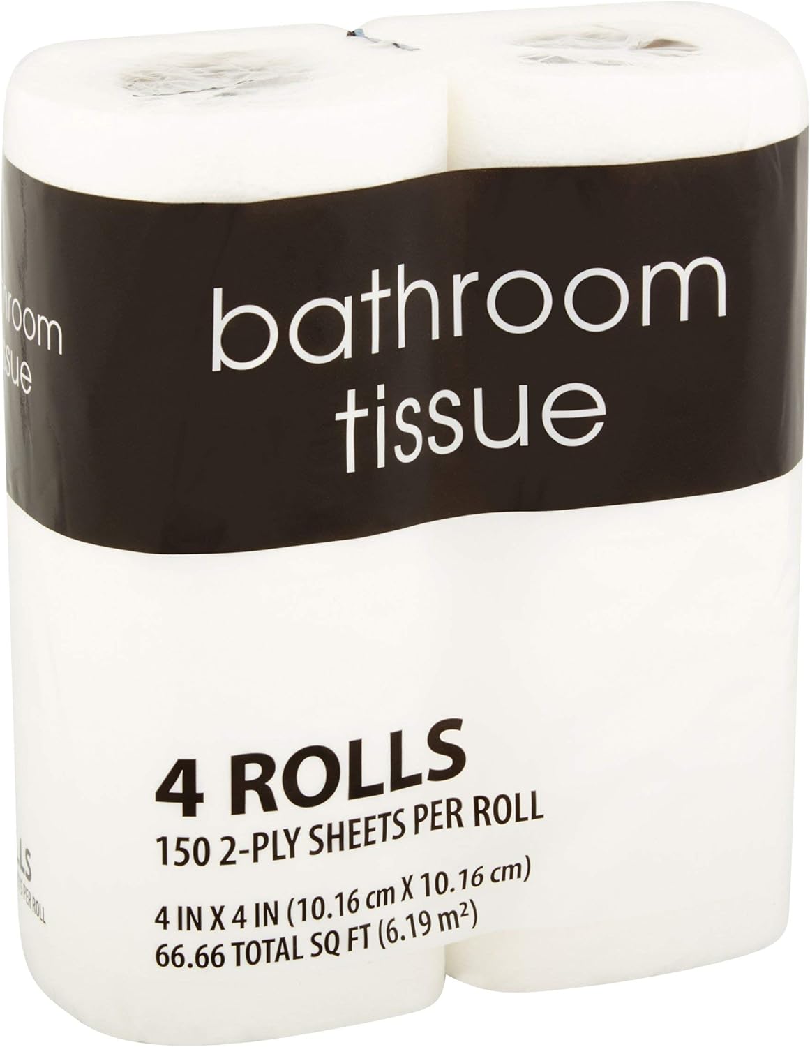 Amazon.com: BATHROOM TISSUE (4 ROLLS) (150 2-PLY SHEETS PER ROLL ...