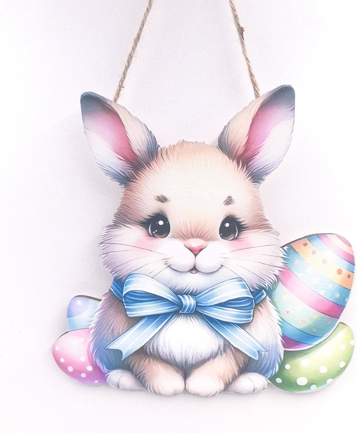 Amazon.com: Wooden Bunny Miniature Door Accessory,Welcome Front Door ...