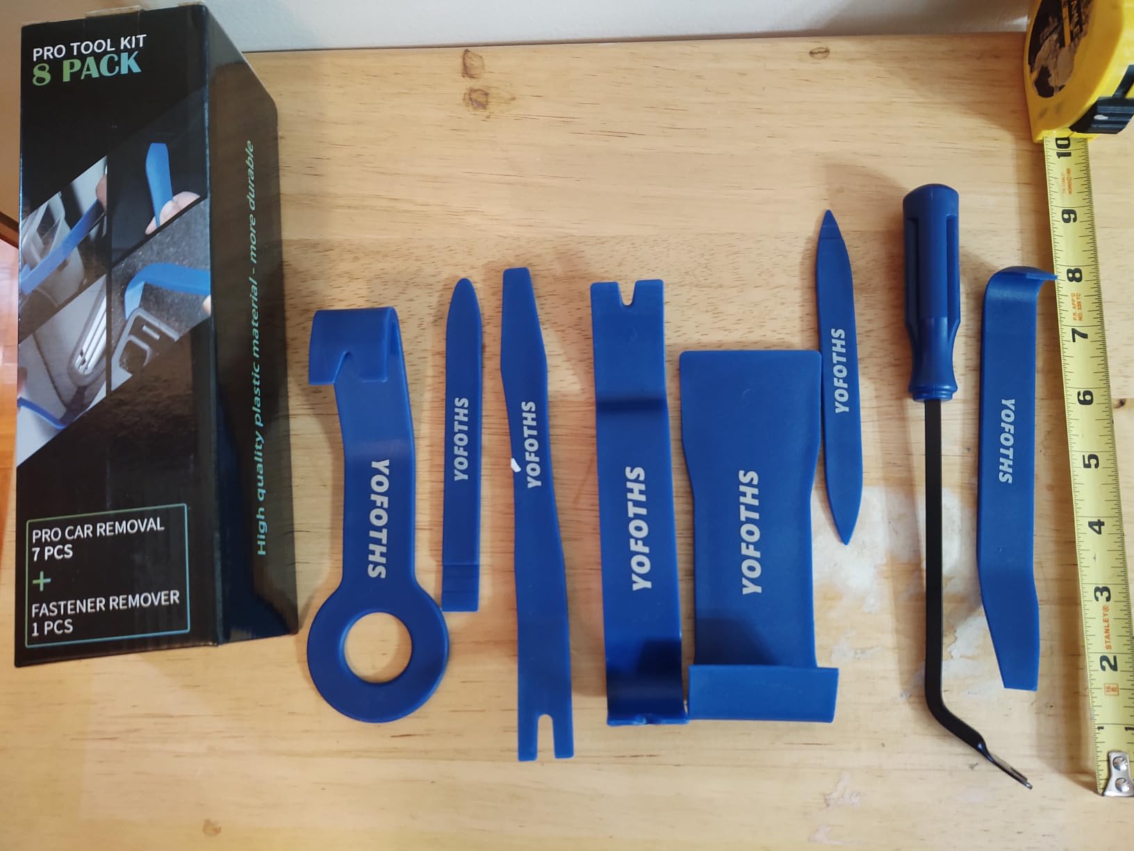 Amazon.com: YOFOTHS 8PCS Auto Trim Removal Tool Kit No-Scratch Pry Tool ...