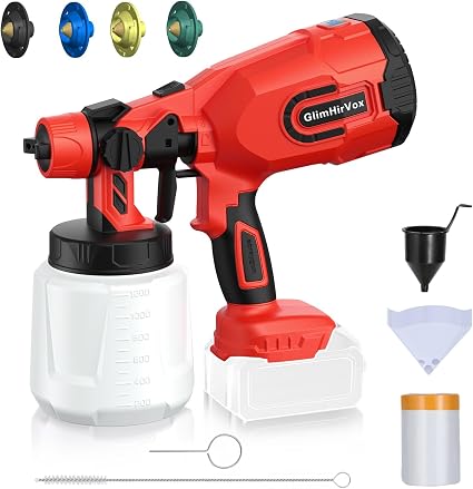 Cordless Paint Sprayer for Milwaukee M18 18V Battery,Electric Spray ...