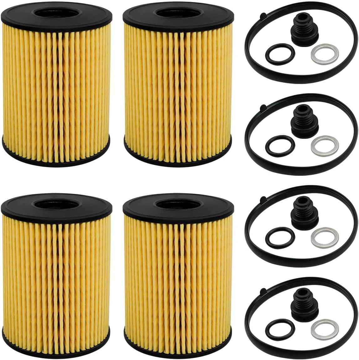 Amazon.com: Engine Oil Filter with Seals Pack Replace 26350-2S000 21513 ...