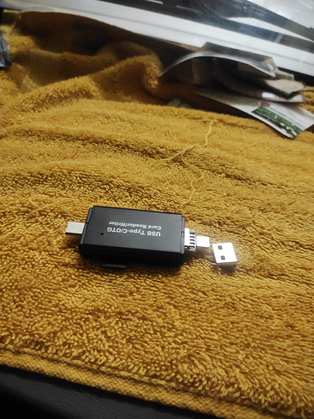 Vanja 3 in 1 Card Reader USB Type C Micro-USB USB Combo to 2-Slot TF SD ...