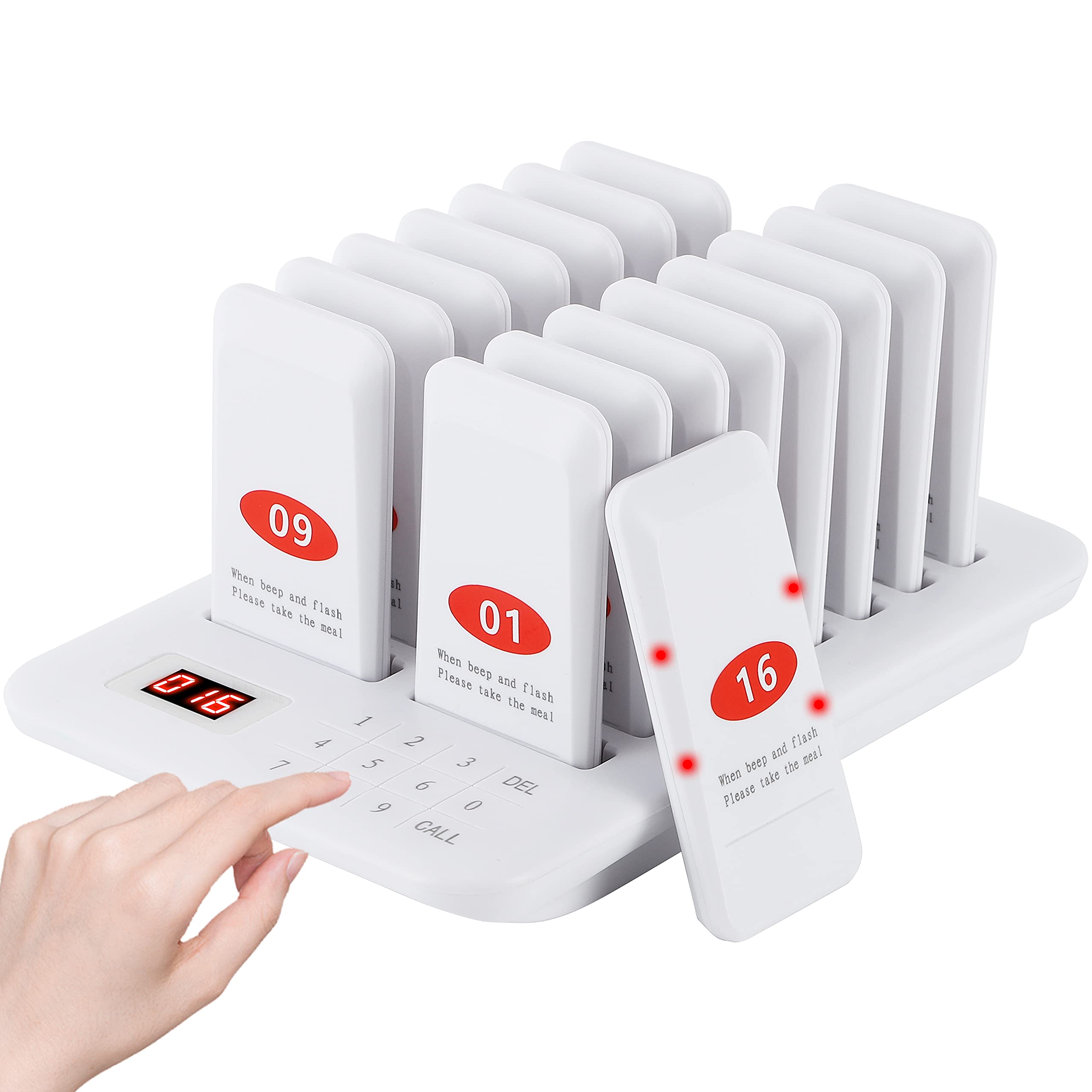 Snapklik.com : Hanchen Restaurant Pager System Social Distancing Buzzer ...