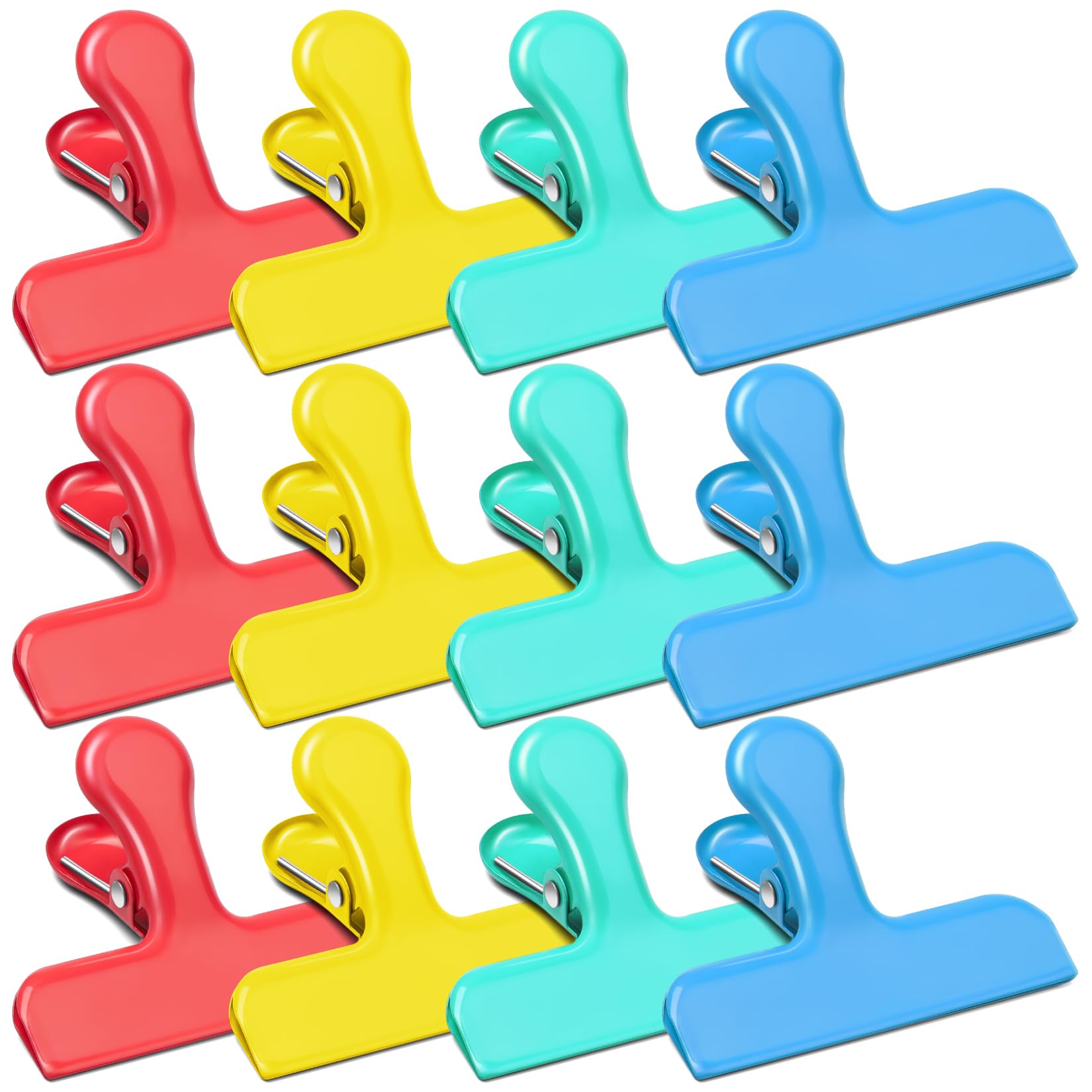 Amazon.com: Wide Stainless Steel Chip Clips, Bag Clips Food Clips ...
