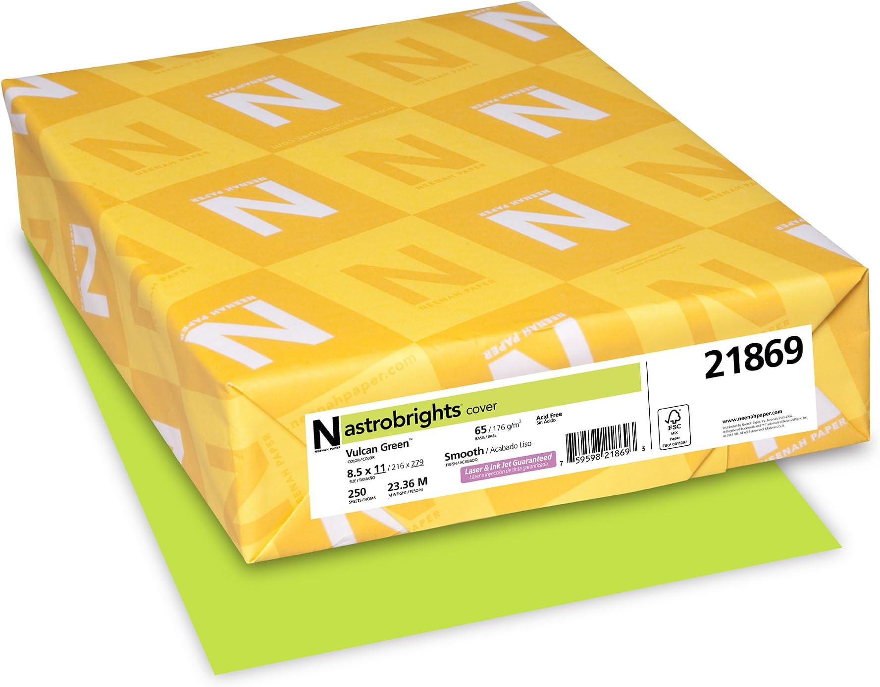 Amazon.com : Astrobrights Color Cardstock, 65 lb Cover Weight, 8.5 x 11 ...