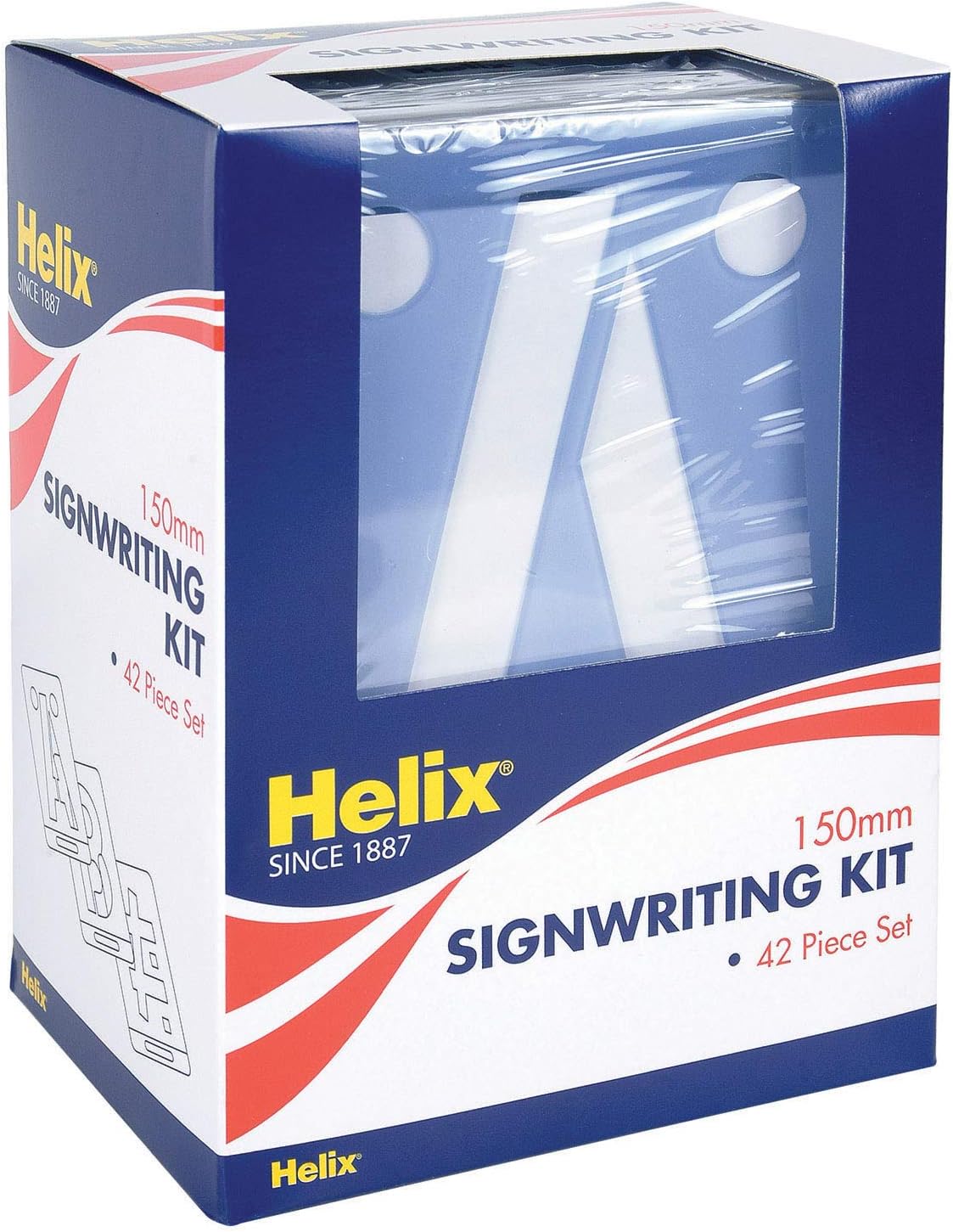 Helix H70020 6 inch 150mm Letter Stencil and Signwriting Kit : Amazon ...