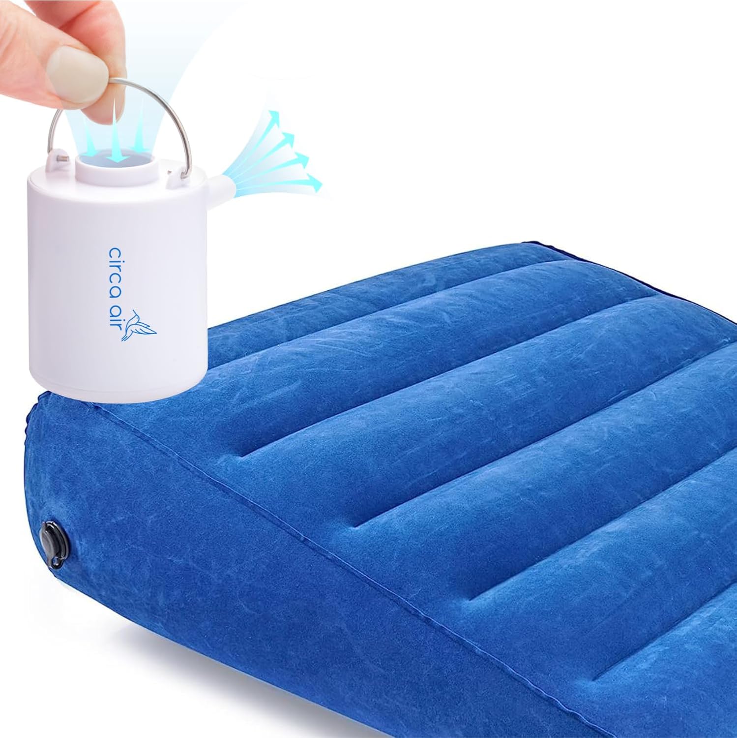 Amazon.com: Circa Air Inflatable Wedge Pillow (Blue 24”) and Mini Pump ...