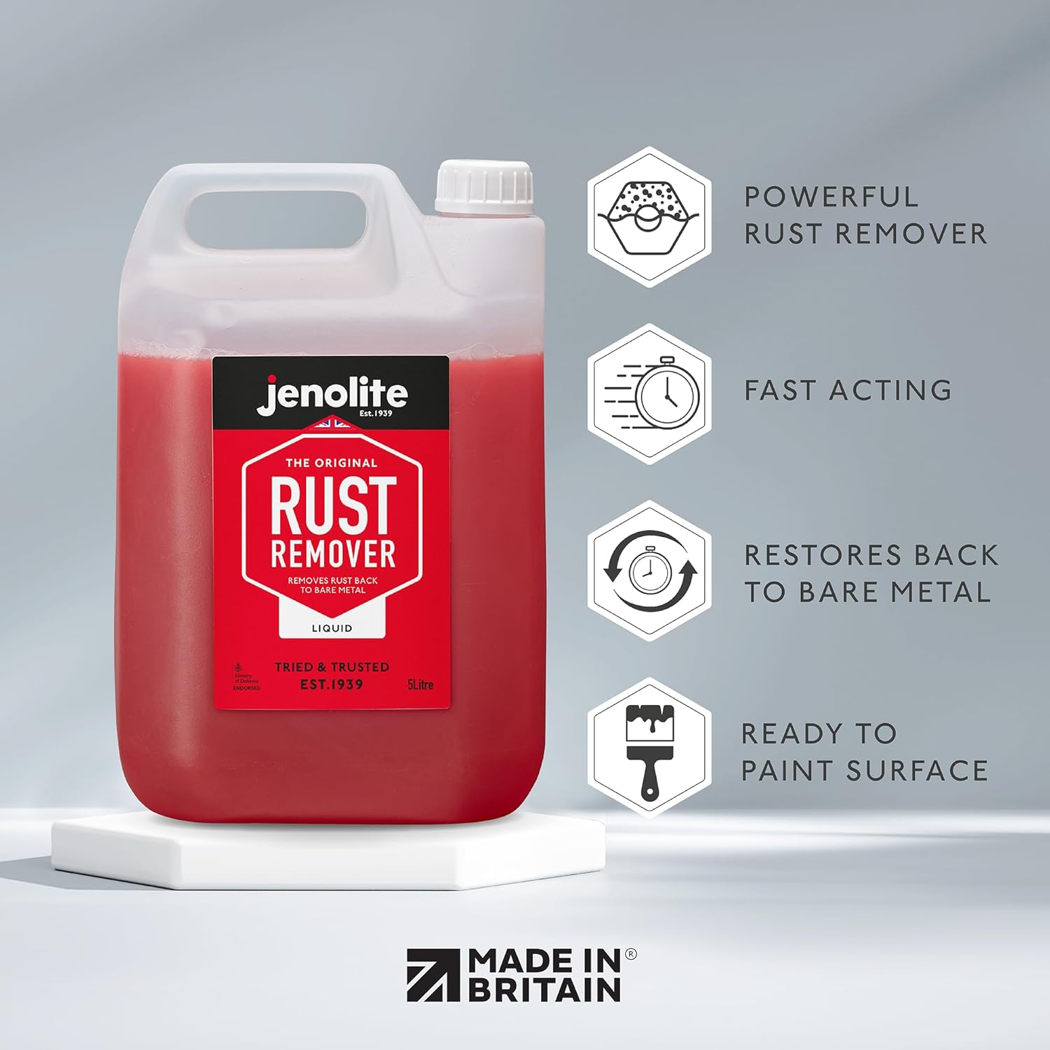 JENOLITE Rust Remover Original Liquid | 5kg | Rust عمان | Ubuy