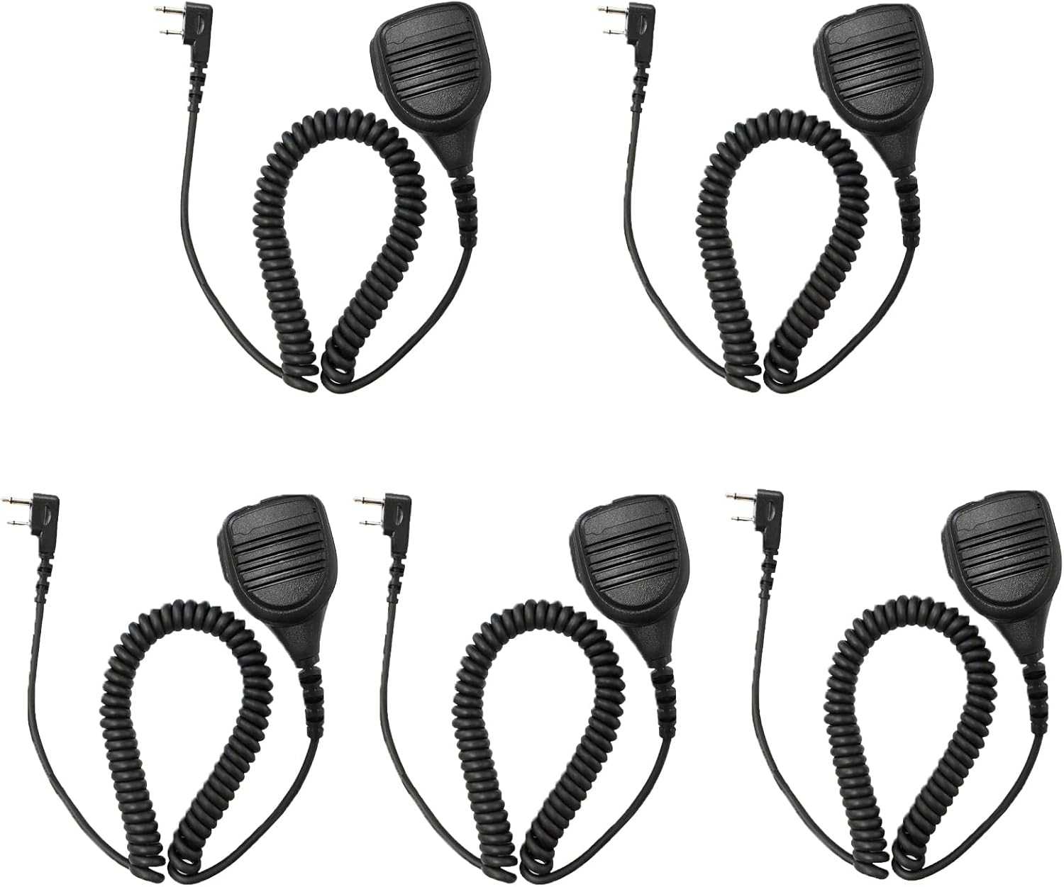Amazon.com: 5Pack Heavy-Duty Remote Speaker Microphone Radio Mic ...