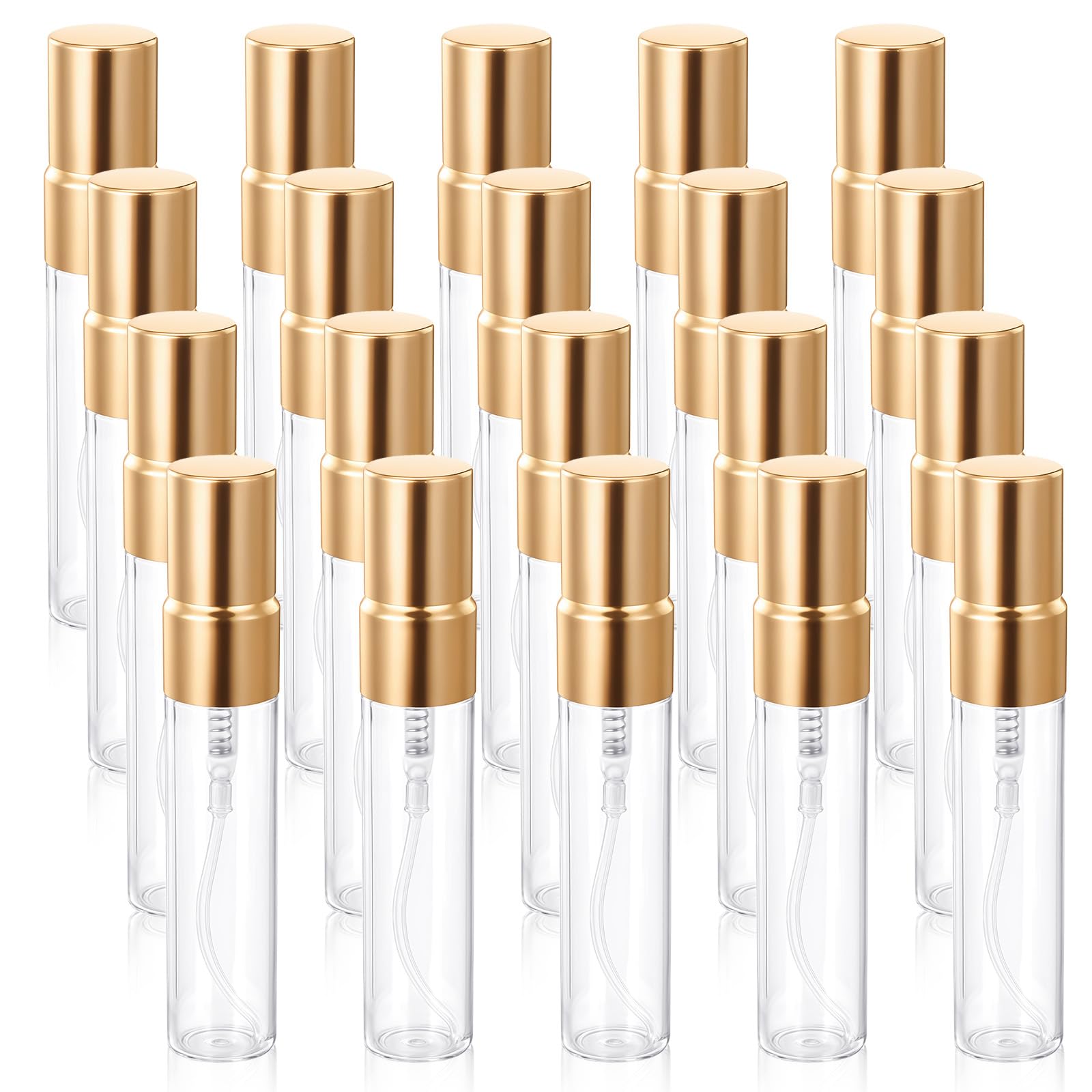 Amazon.com: Xthrotsenk 20 Pack 5ml Atomizer Glass Spray Bottles Mini ...
